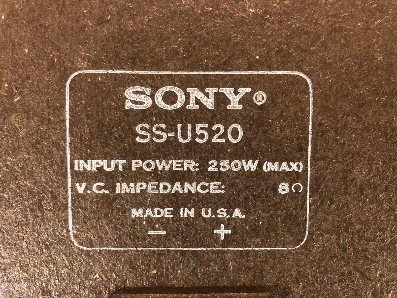 Sony SS-U520 - Dystopia